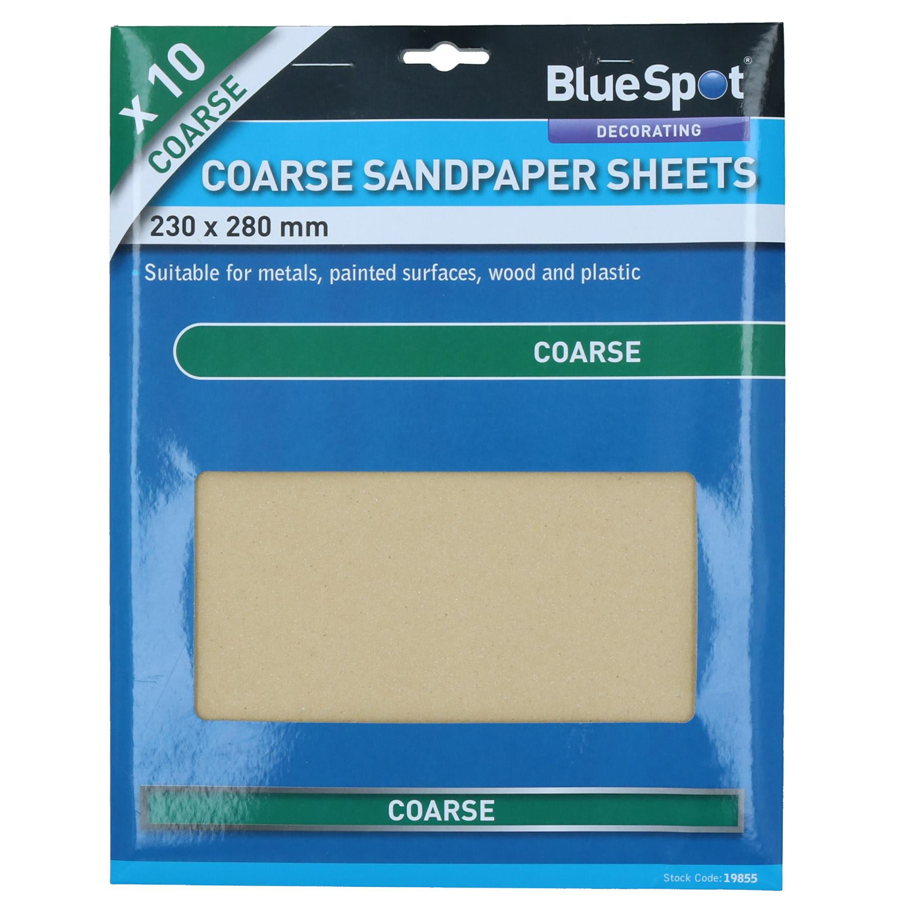 10pc Assorted Sandpaper Sanding Sheets For Metal Wood Plastic Coarse 60 ...