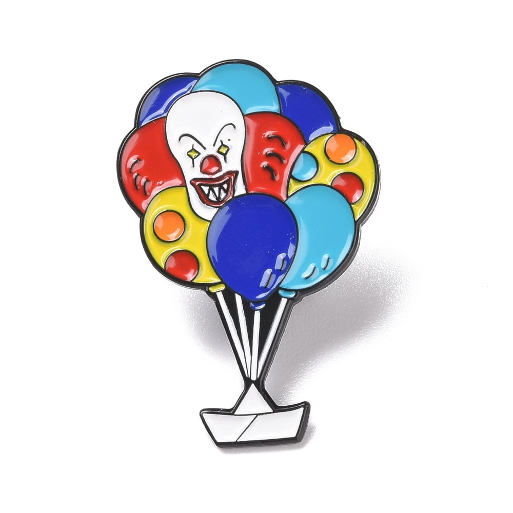 10pc Balloon and Clown Enamel Pin Cartoon Alloy Badge for Backpack ...