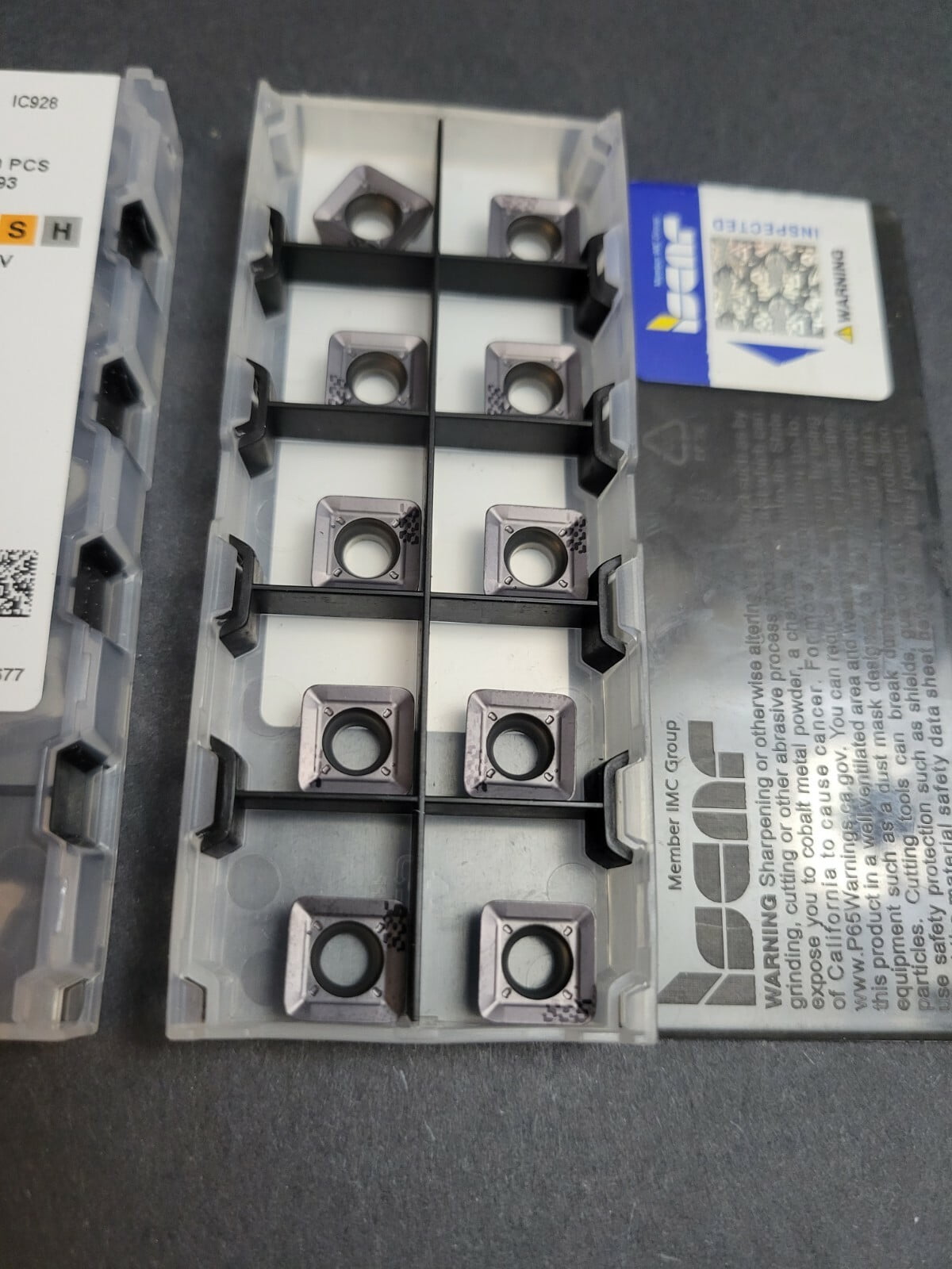 10pc ISCAR QPMT 1004 .. Grade IC928 Inserts Quad 2000 Milling Slotting ...