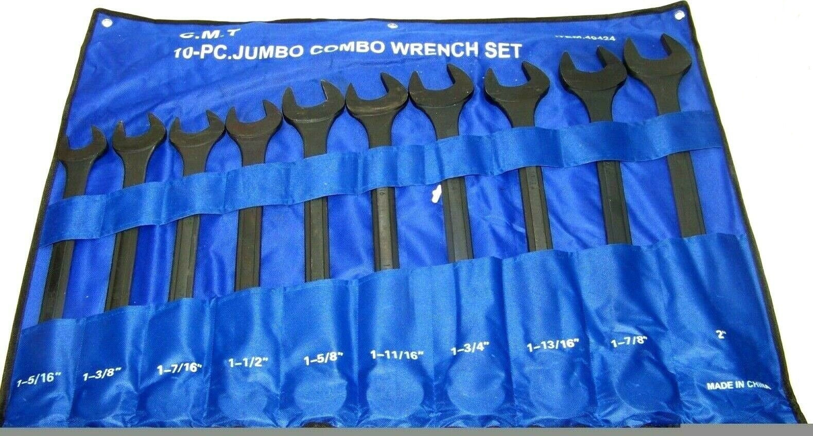 10pc Jumbo Combination Wrench Set 1-5/16" To 2" Black Oxide Finish H-D ...