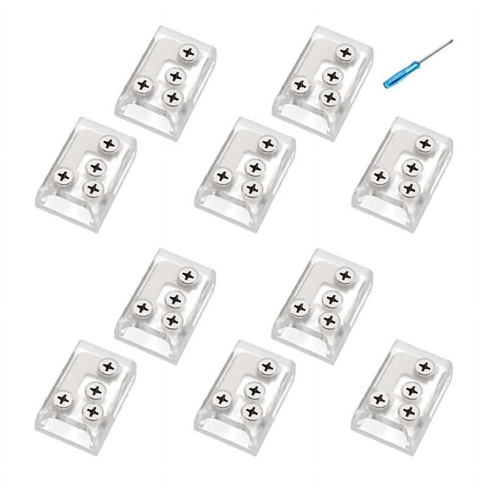 10pc LED Corner Connector with Screw Fixing 24V/5A 2P 10mm L Connector ...