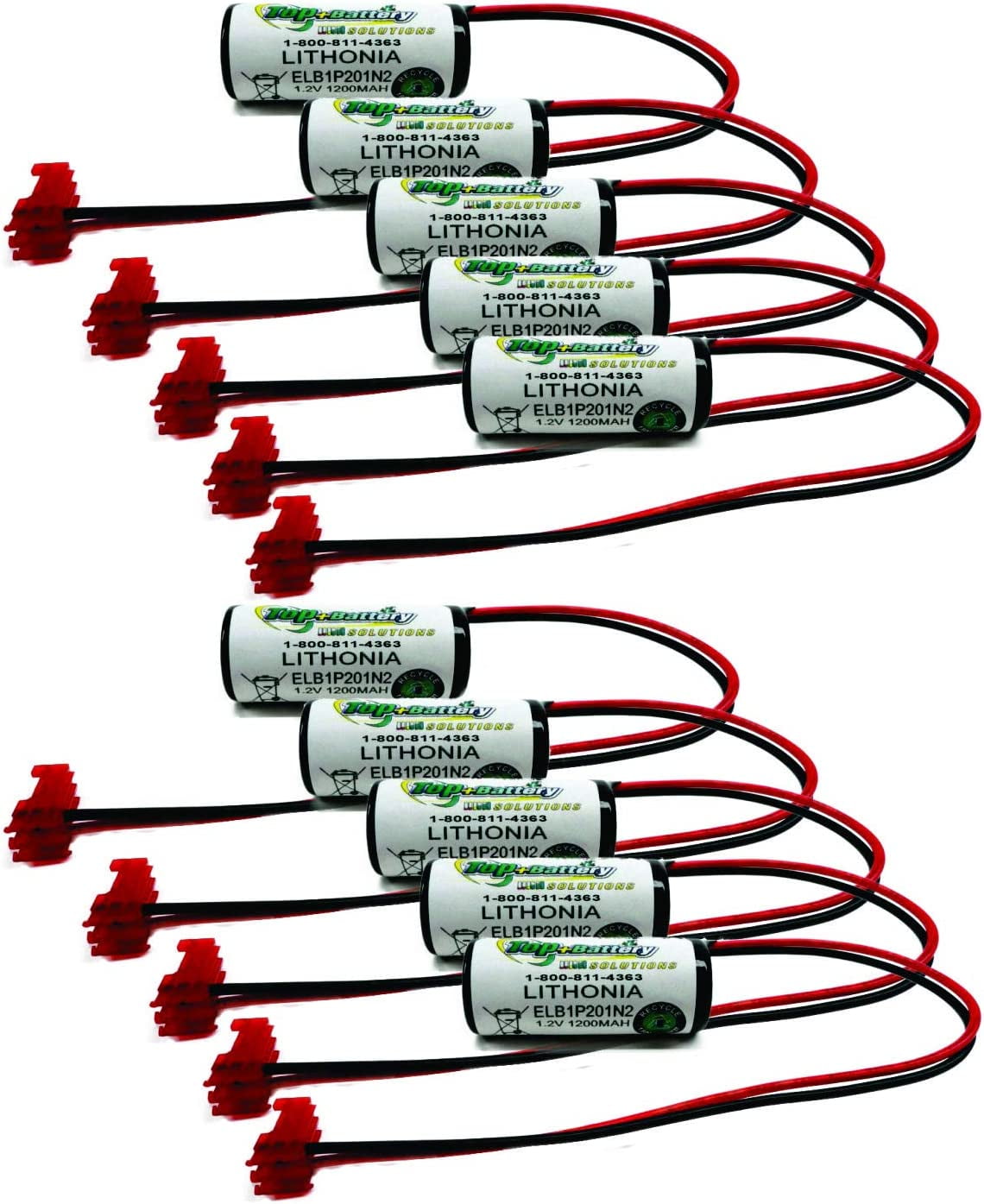 10pc Lithonia Emergency Lighting Battery for Model ELB1P201N ...