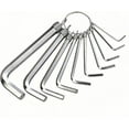10pc Metric Hex Key Set - Professional Grade Cr-V Steel, Rust-Resistant, Keyring Design | Fits ...