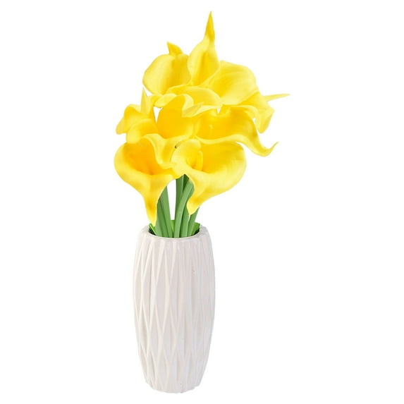 10pc Mini PU Calla Lily Artificial Flowers, Small Fake Flowers for Home ...
