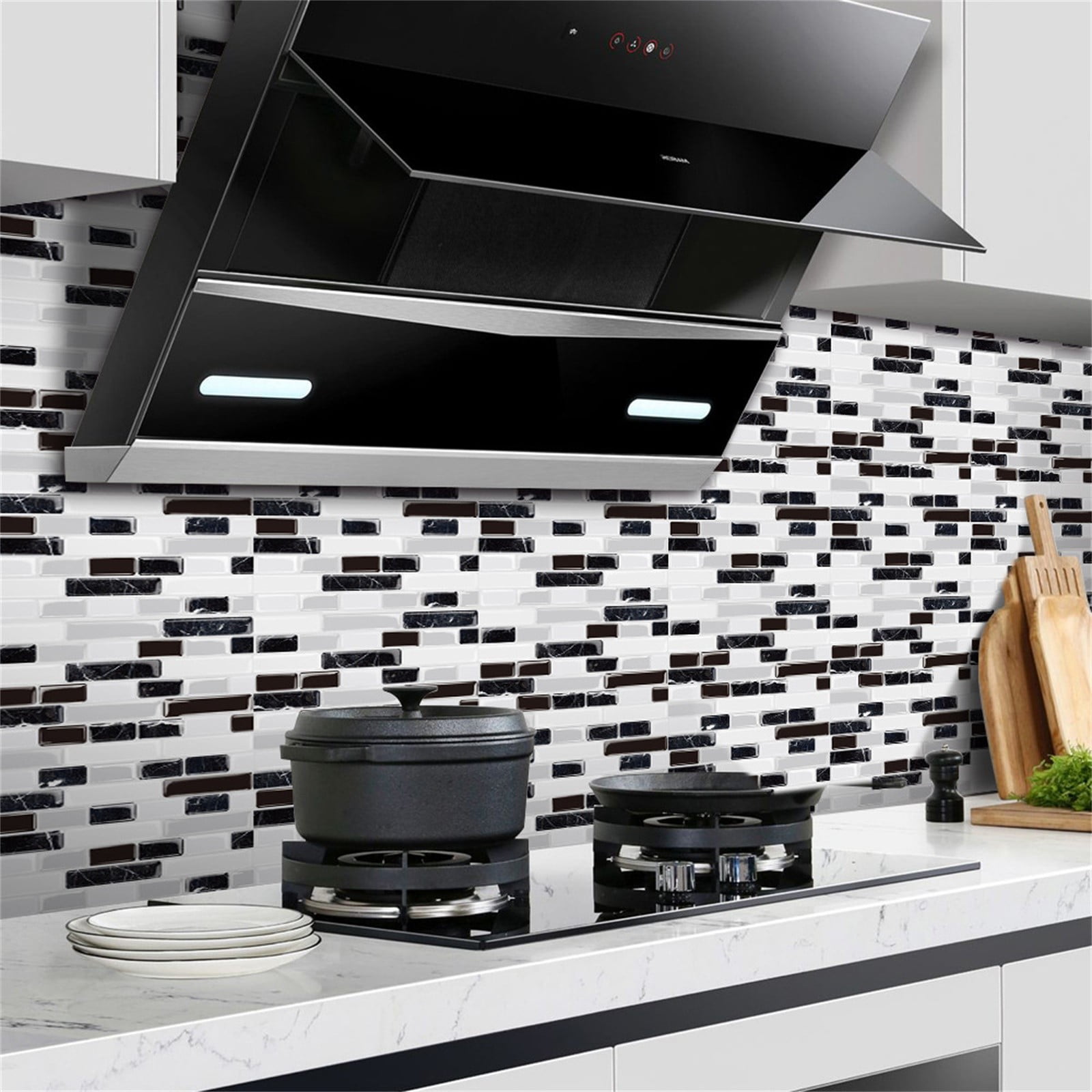 10pc Peel And Stick Ceramic Tile Paste 3D Lattice Ceramic Tile Paste ...