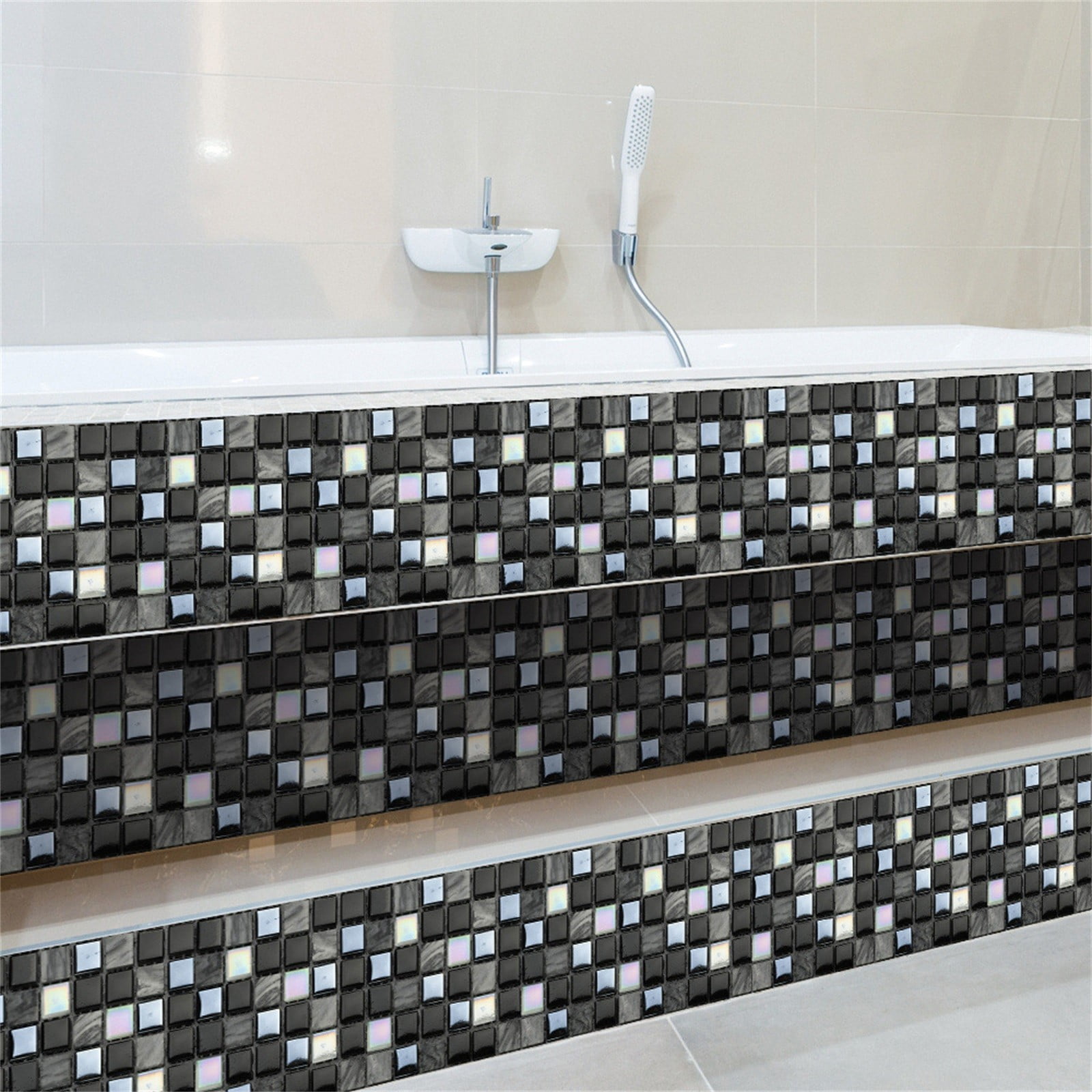 10pc Peel And Stick Ceramic Tile Paste 3D Lattice Ceramic Tile Paste ...