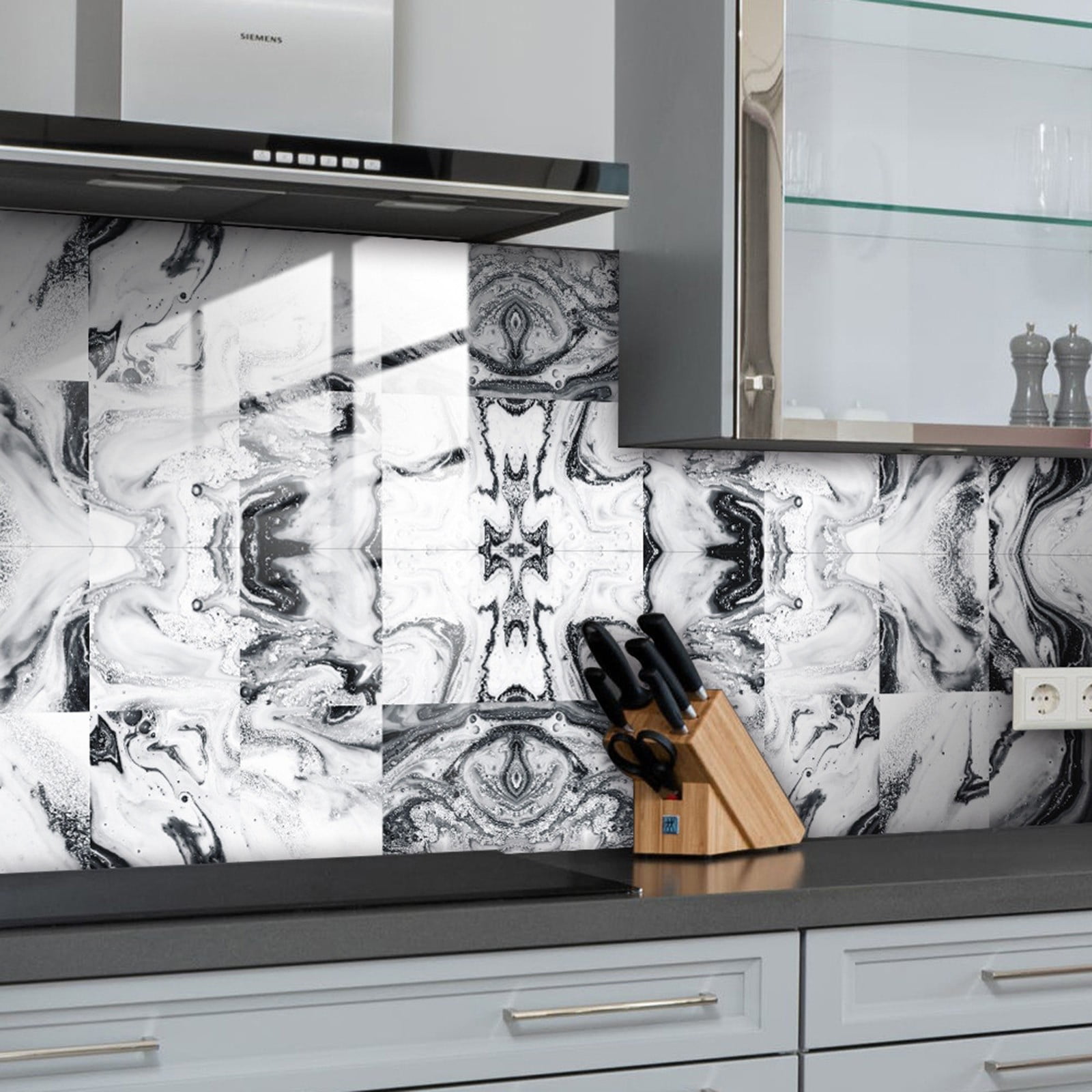 10pc Peel And Stick Ceramic Tile Paste 3D Lattice Ceramic Tile Paste ...