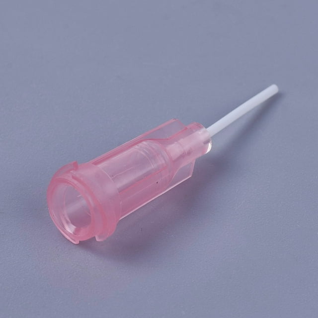10pc Plastic Fluid Precision Blunt Needle Dispense Tips Pink 30x7.5mm ...