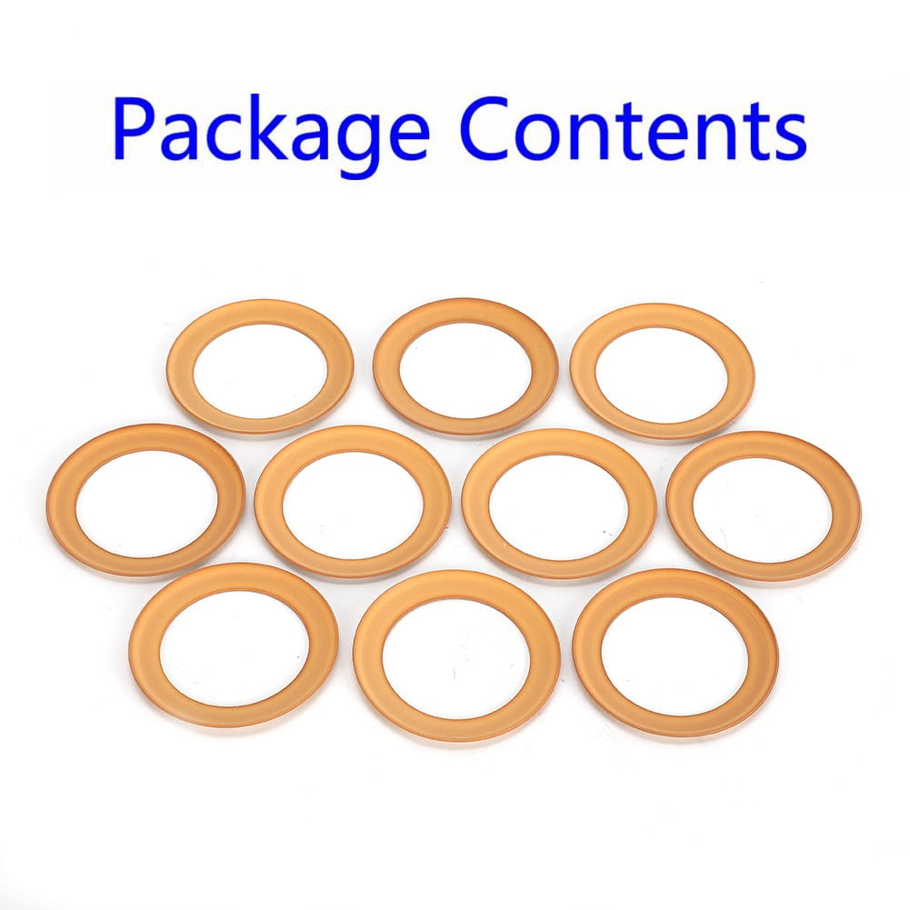 10pc Pump Piston Rings Rubber Insulated for 1100w Oil-Free Silent Air ...
