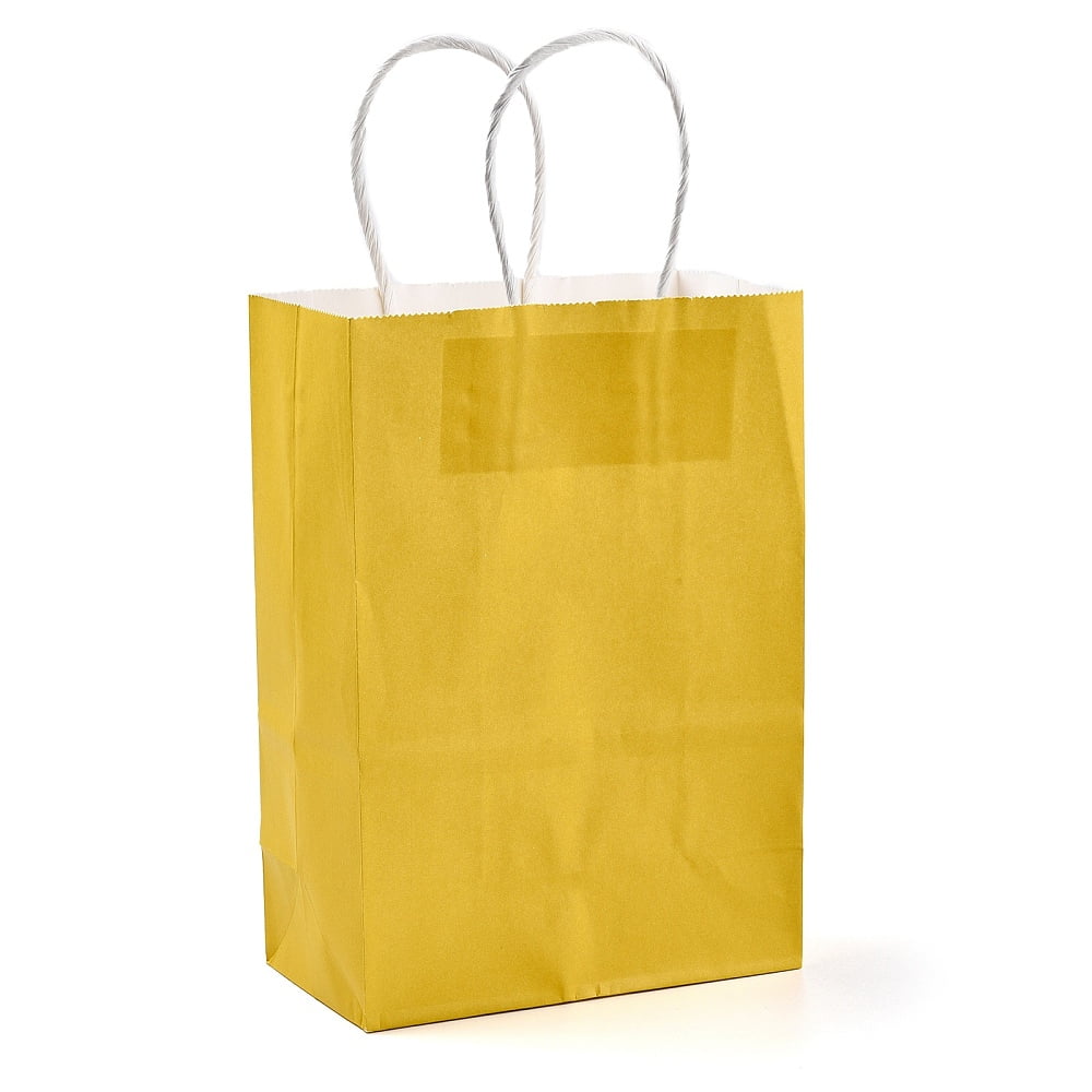 10pc Pure Color Kraft Paper Bags Gift Bags Shopping Bags with Paper ...