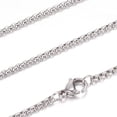 10pc Resistant 304 Stainless Steel Box Chain Necklaces with Lobster ...