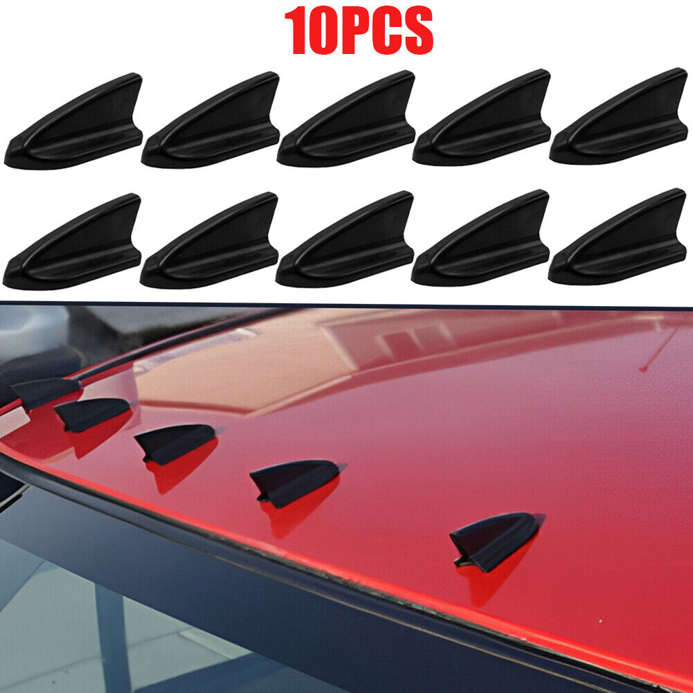 10pc Roof Bumper Generator Fin Style Spoiler Wing Fin Style Diffuser ...