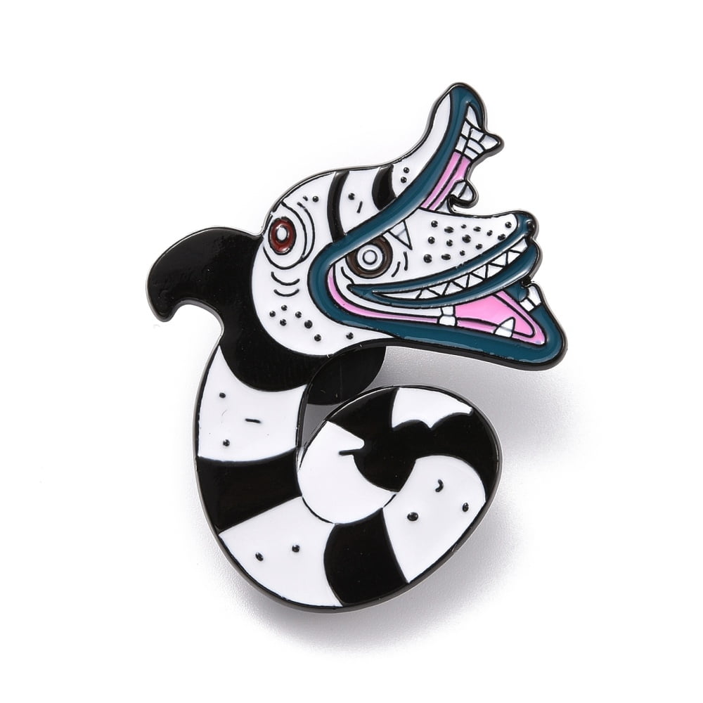 10pc Snake Monster Enamel Pin Animal Alloy Enamel Brooch for Backpack ...