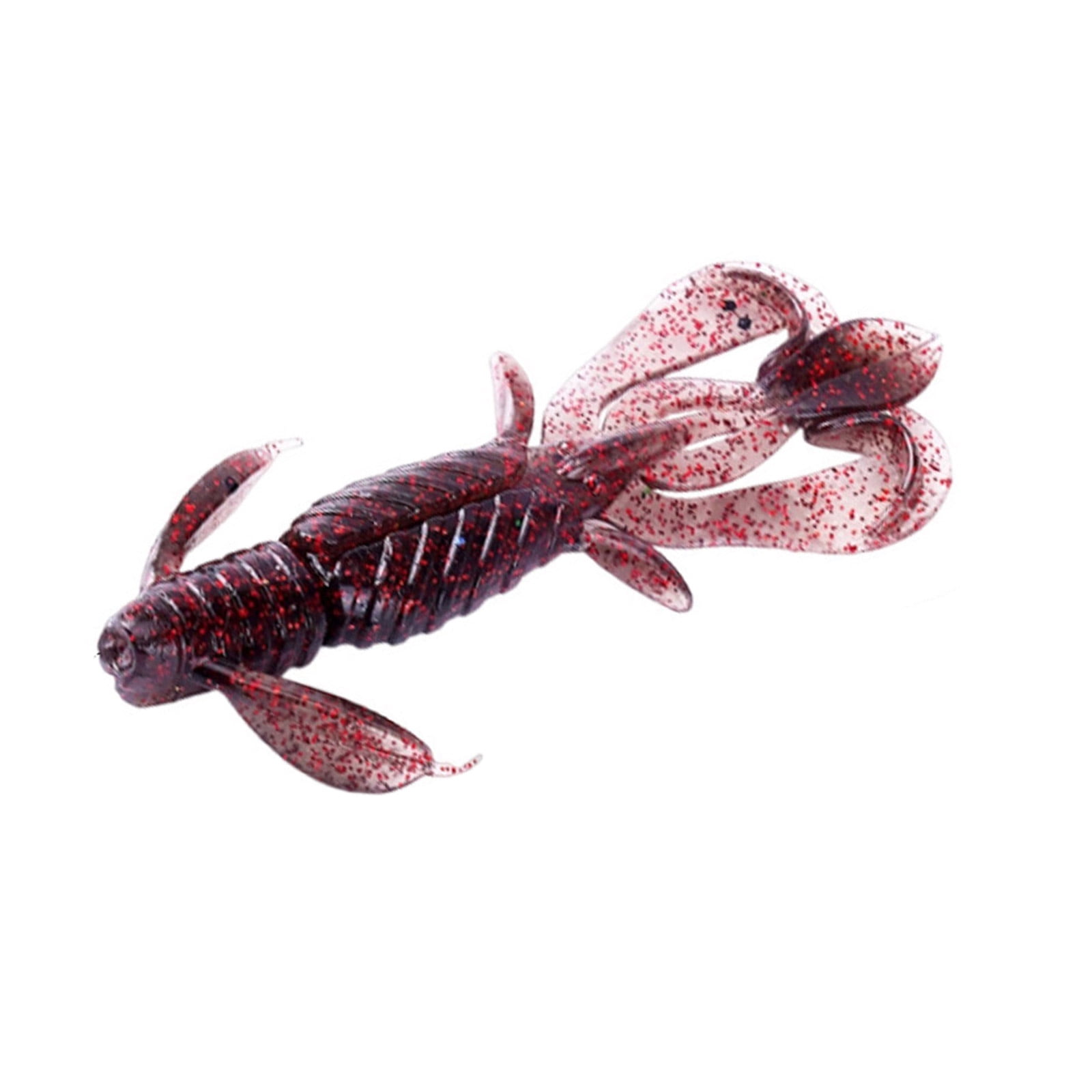 10pc Soft Baits Lures Equipped With High Visibilities Inserts Weedless ...