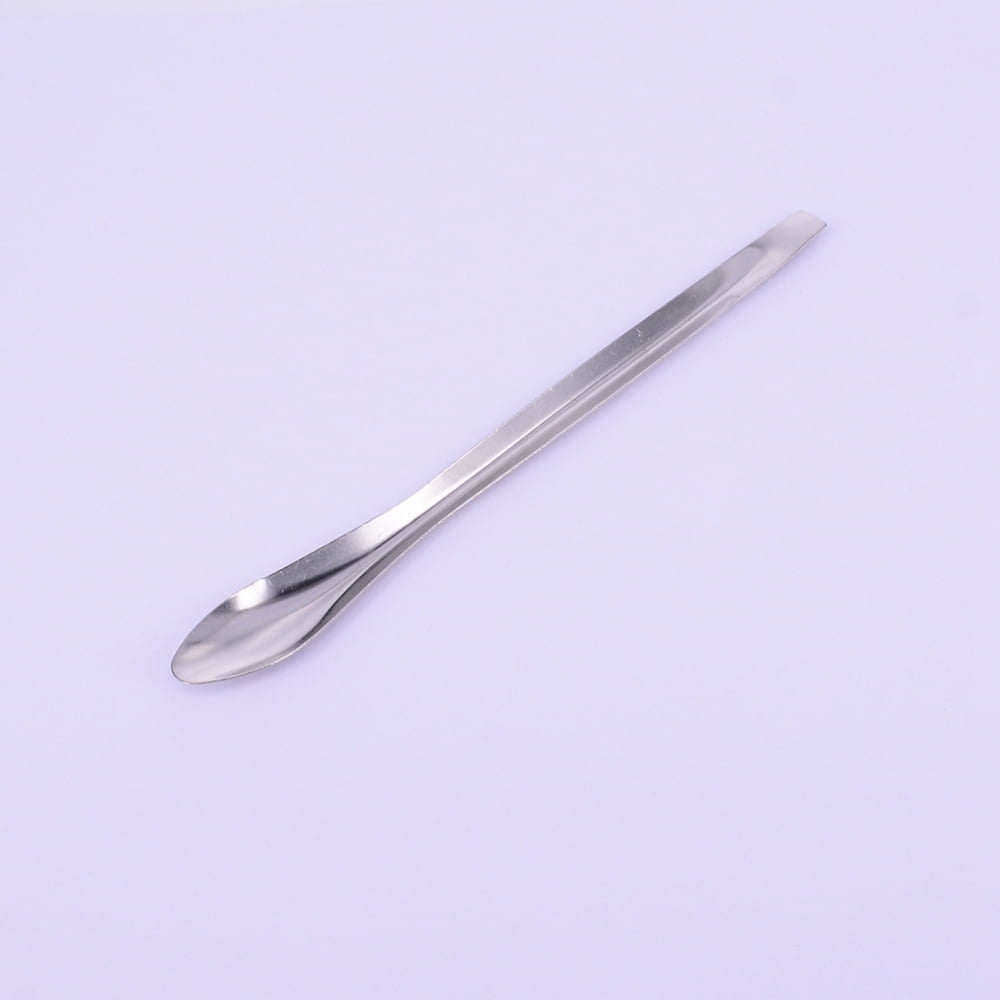 10pc Stainless Steel Lab Spatula Micro Scoop Laboratory Sampling Spoon ...