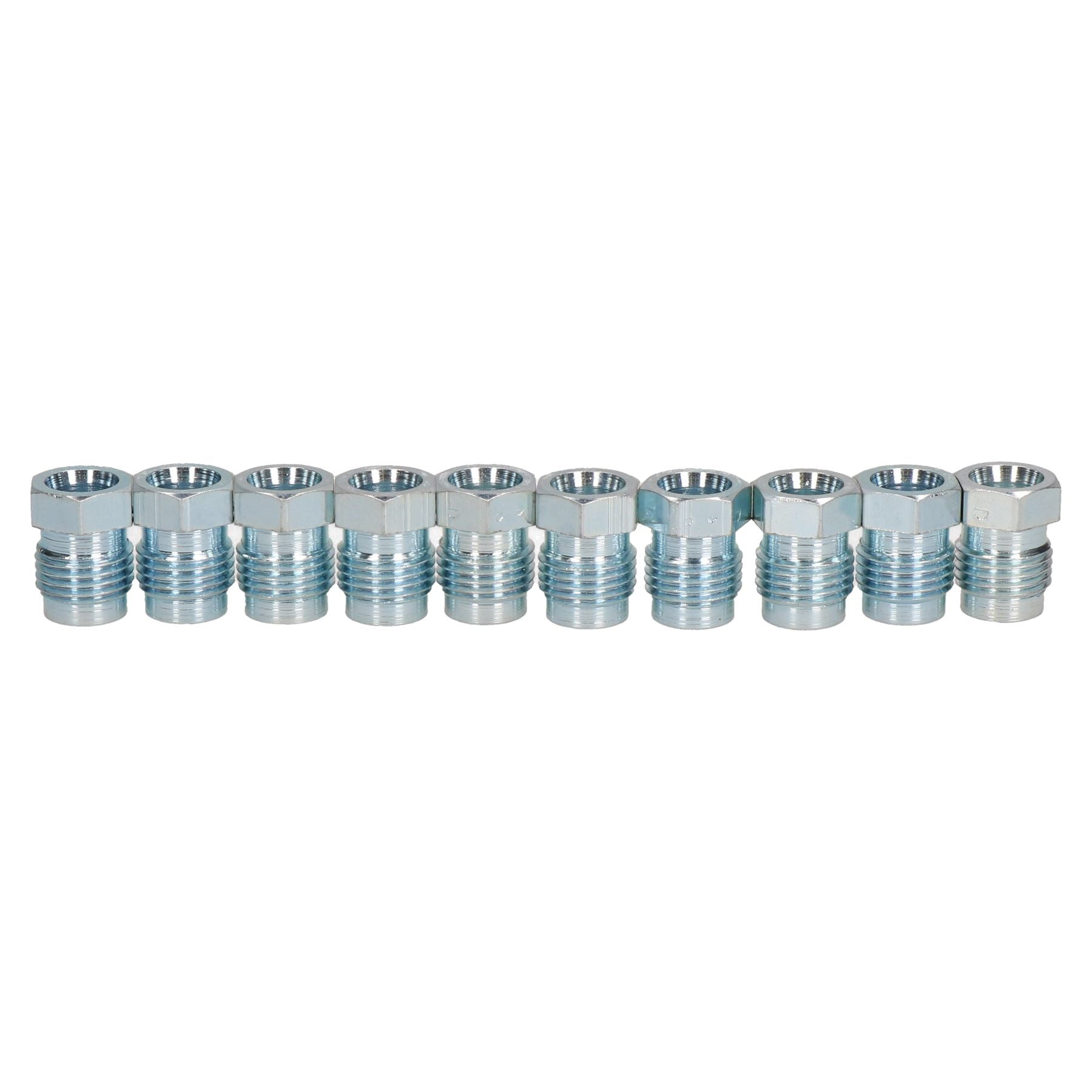 10pc Steel Male Brake Pipe Union Short Fittings 1/2" x 20 UNF for 5/16 ...