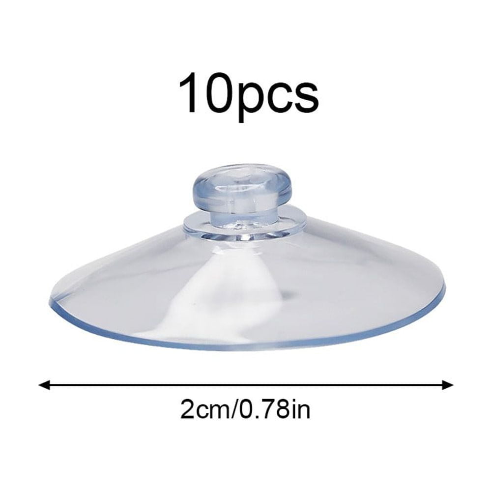 10pc Suction Cups - Any Type - Wide Range - Clear Plastic/Rubber ...
