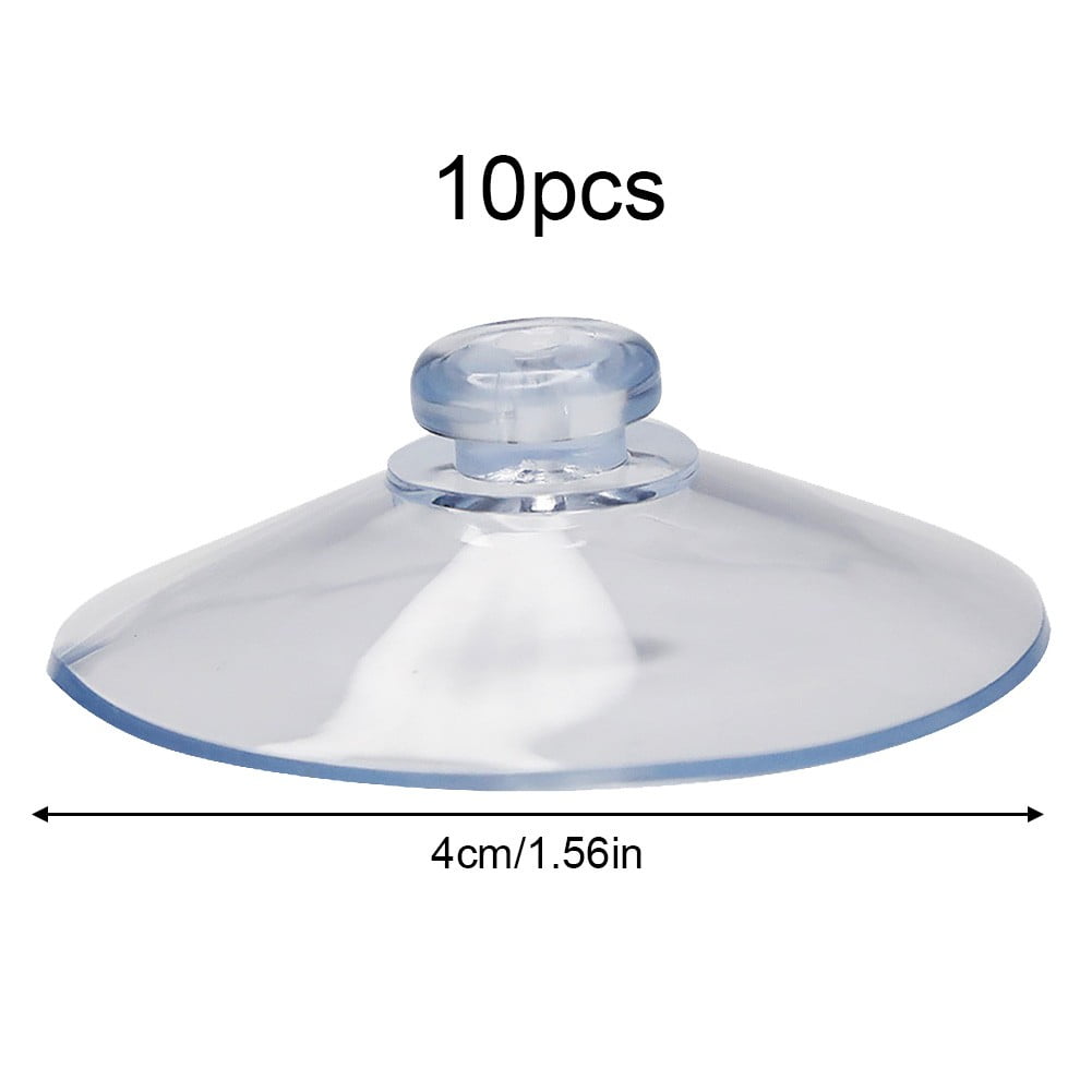 10pc Suction Cups - Any Type - Wide Range - Clear Plastic/Rubber ...