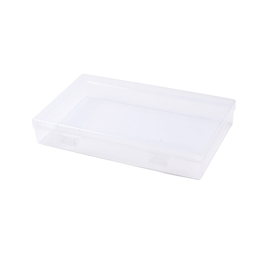 10pc Transparent Plastic Box Rectangle Clear 17.8x10.9x3cm - Walmart.com
