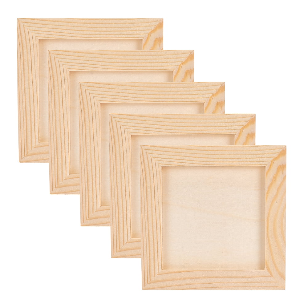 10pc Wood Painting Canvas Panels Blank Drawing Boards for Oil & Acrylic ...
