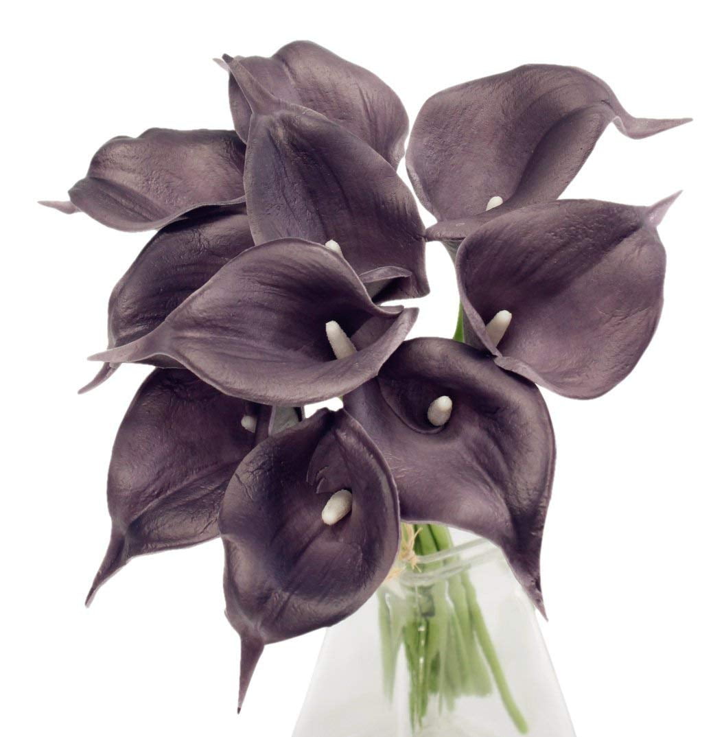 10pc set Real Touch calla lily-keepsake fragrance calla lily,2.25"bloom ...