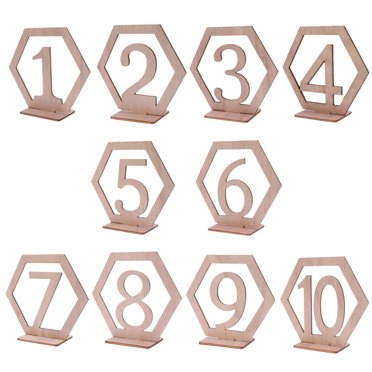 FRCOLOR 1-20 Numbers Wedding Table Numbers Acrylic Mirror Silver ...