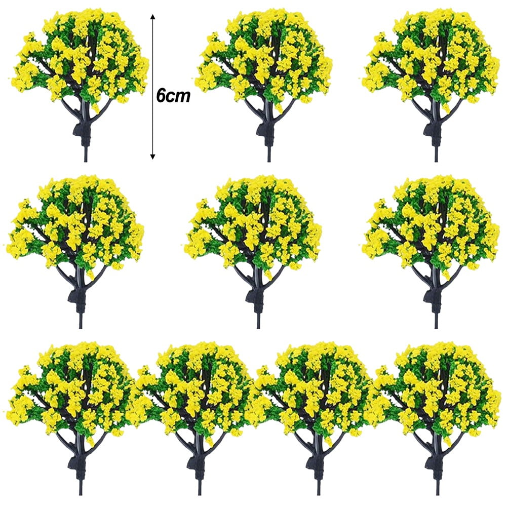 10pcs 1/150 1/100 Scale Artificial Model Trees, Artificial Train ...