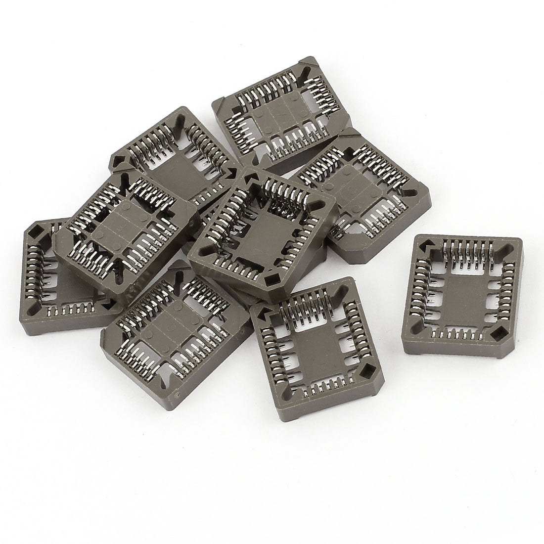 10Pcs 1.27mm Pitch PLCC32 32 Pins DIP IC Socket SMT Soldering Connector ...