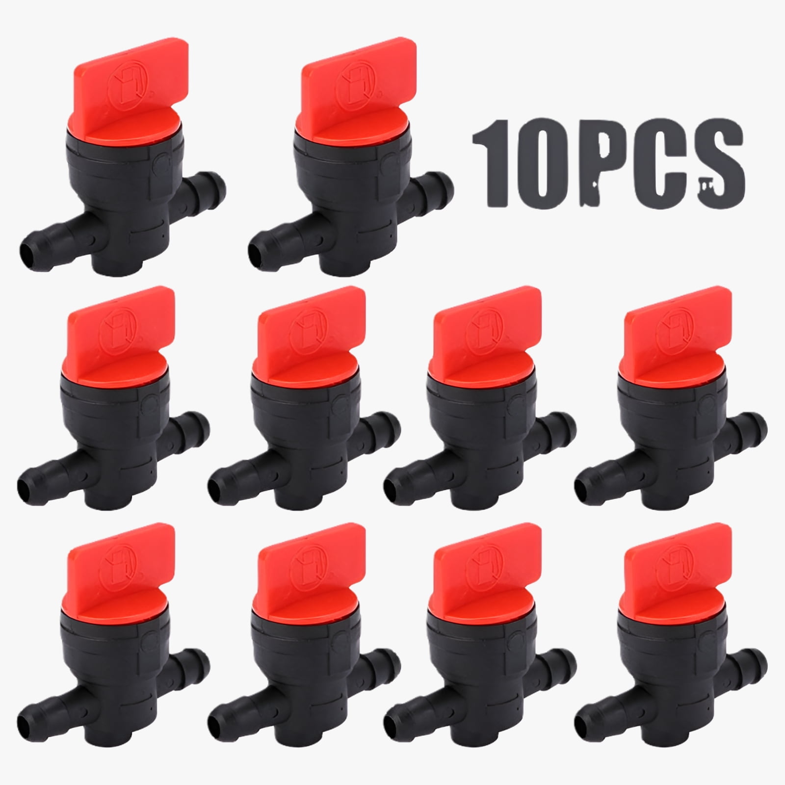 10pcs 1/4" In-Line Straight Fuel Gas Cut-Off/Shut-Off Valves For Small ...