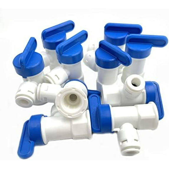 10pcs 1/4 inch FNPT to 1/4" Tank Ball Valve for Reverse Osmosis RO ...