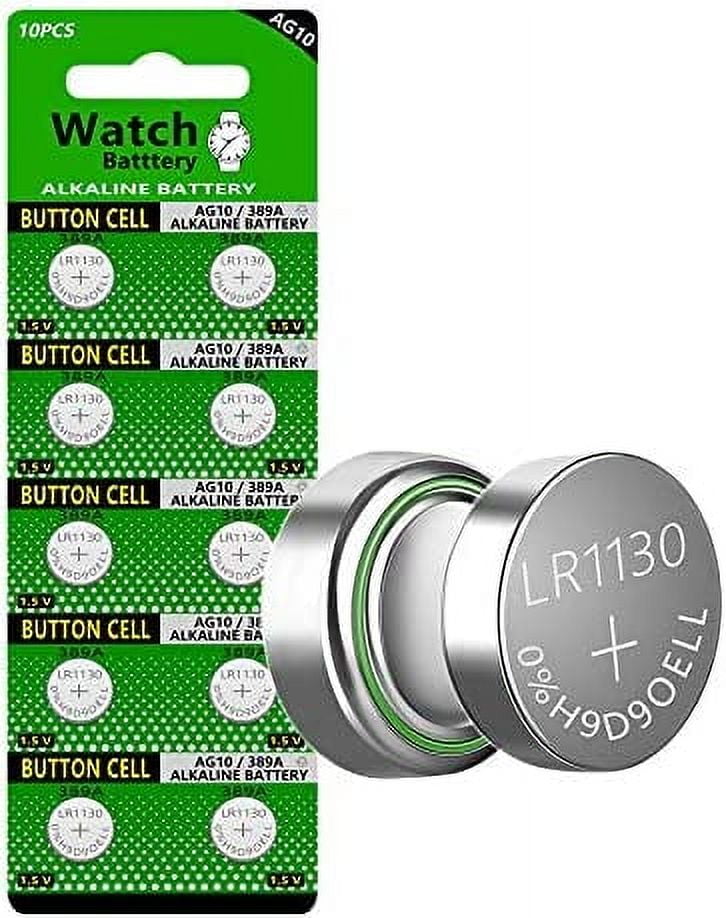 10pcs 1.5V AG10 Alkaline Battery 189 389 AG10 LR1130 LR54 V10GA Battery ...