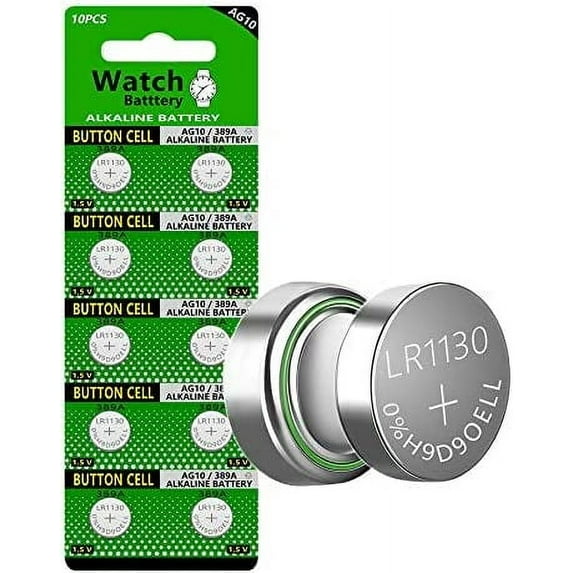 10pcs 1.5V AG10 Alkaline Battery 189 389 AG10 LR1130 LR54 V10GA Battery ...