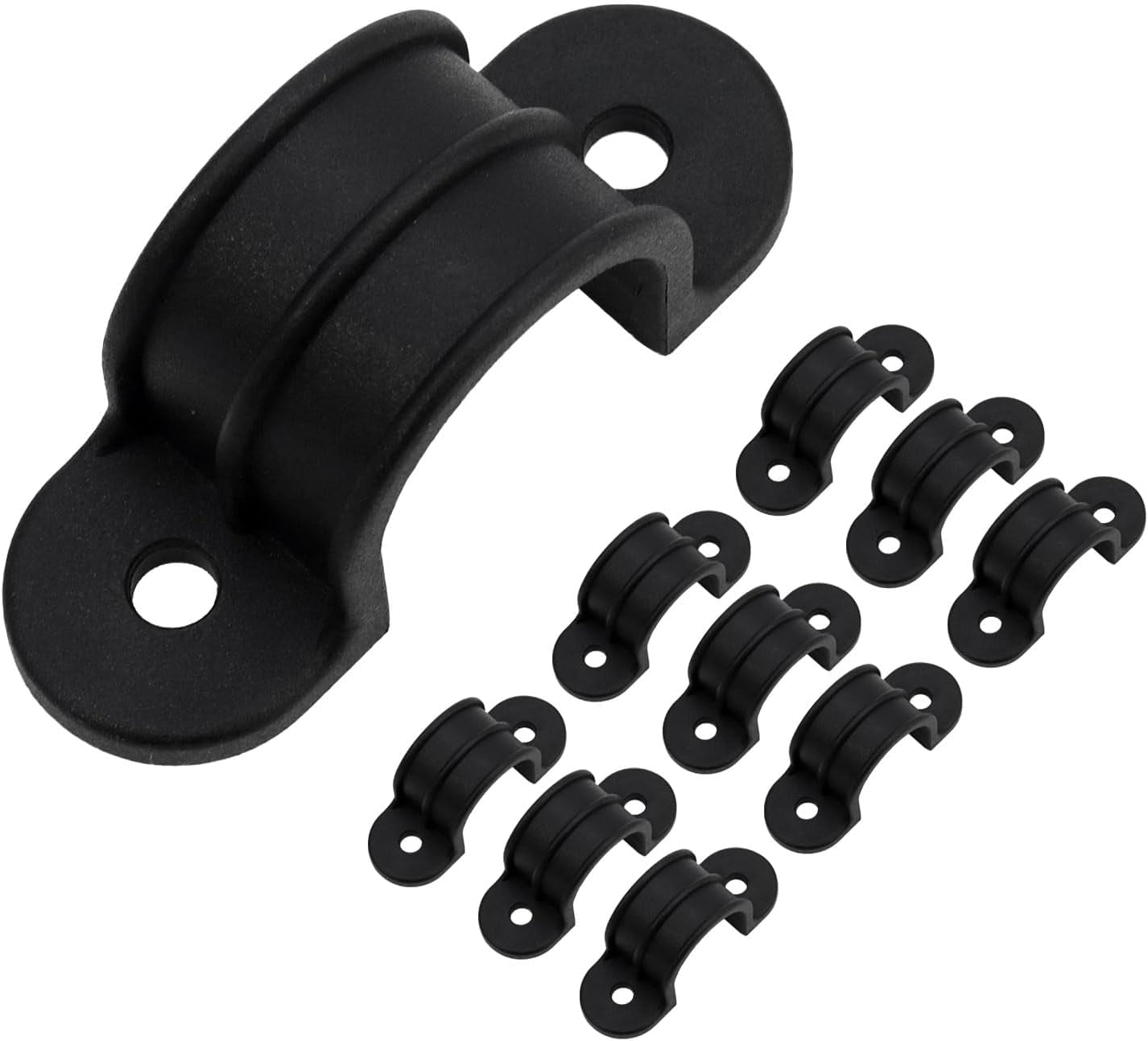 10pcs 1 Inch PVC Pipe Straps U Shape Plastic Conduit Pipe Strap Clamps ...