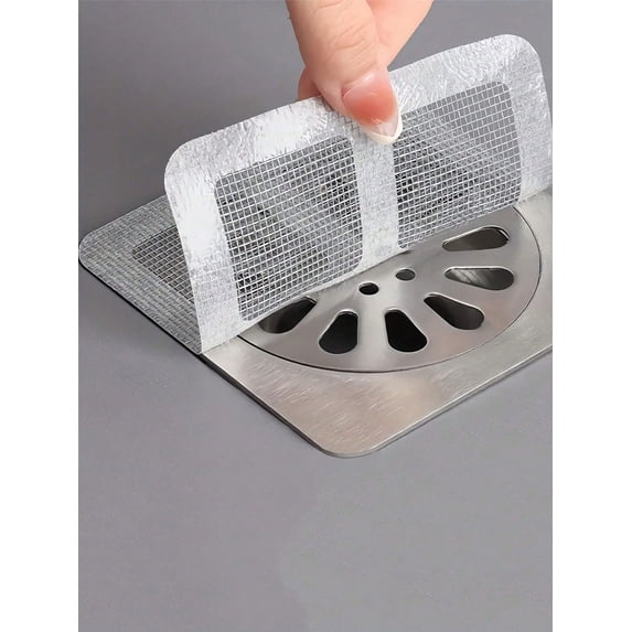10pcs/100pcs Disposable Drain Filter Cover Shower Drain Hair Collector ...