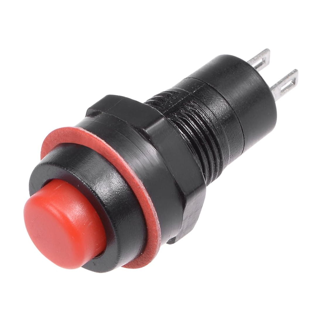 10pcs 10mm Momentary 2P Plastic Round Push Button Switch Red SPST ...