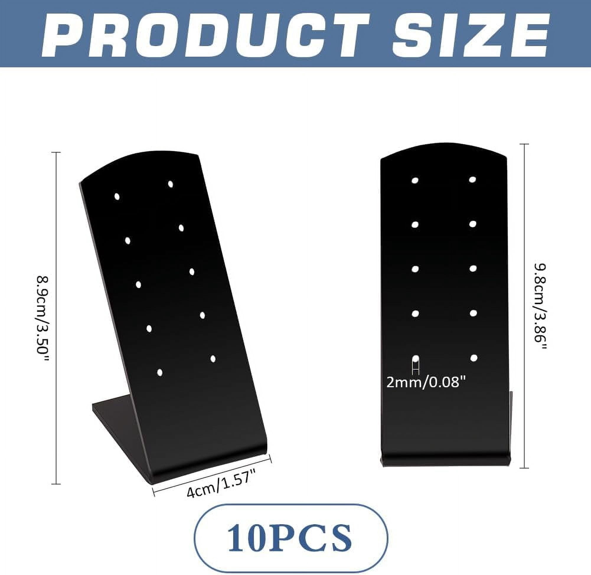10pcs 10pcs Acrylic Earring Display Stands 12 Holes Earring Holder Show ...
