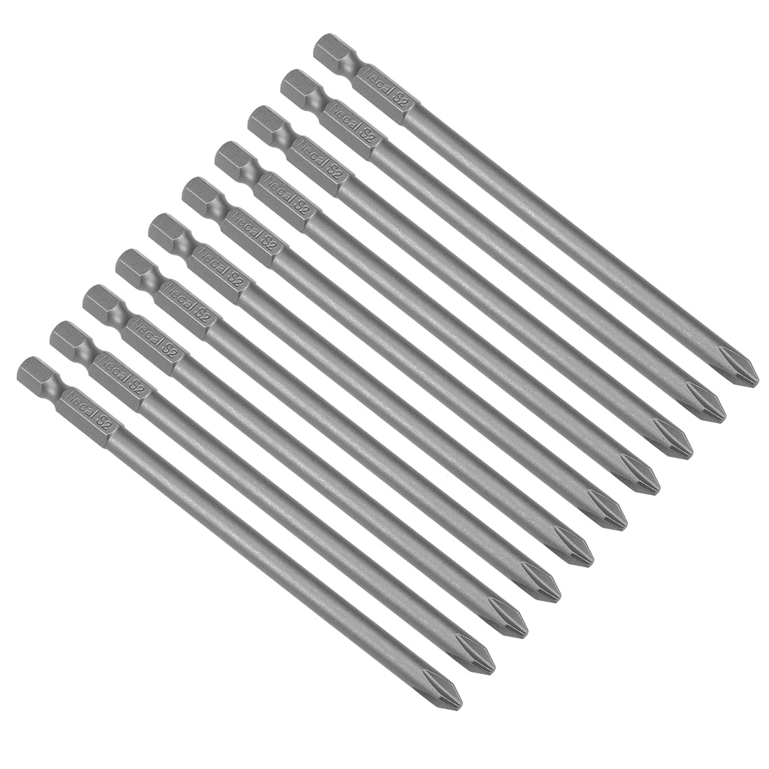 10pcs 120mm 1/4" Hex Shank Magnetic Head Screwdriver Bits S2 - Walmart ...