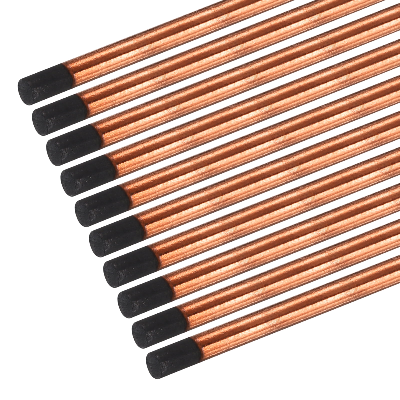 10pcs 12mmx305mm(0.47"x12") Carbon Arc Air Gouging Rods Copper Graphite ...