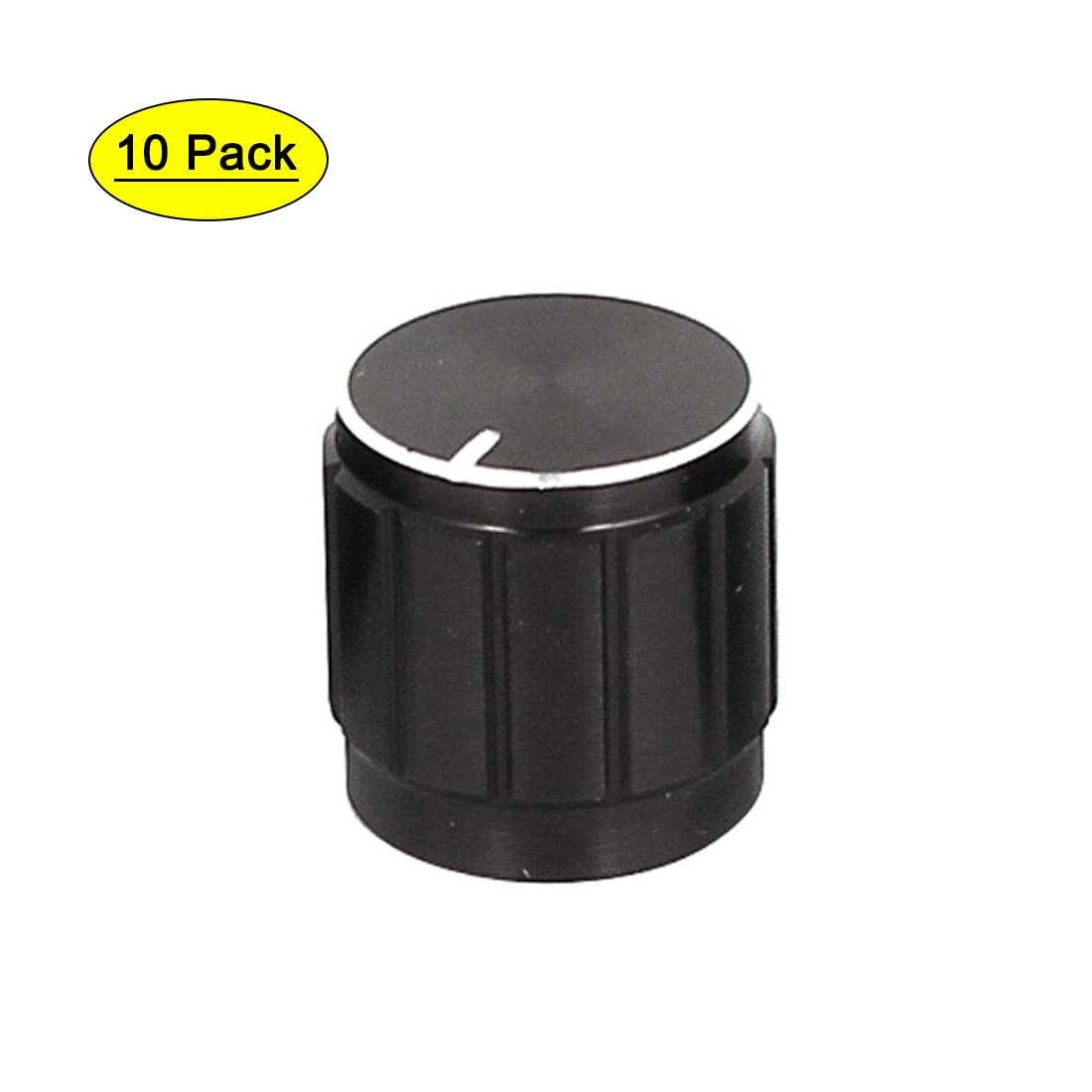 10pcs 13x16mm Black Aluminum Alloy Rotary Potentiometer Knobs Cap ...