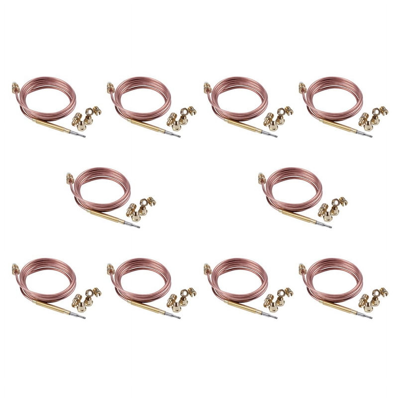 10pcs 1500Mm Gas Stove Universal Thermocouple Kit M6X0.75 with Overflow ...