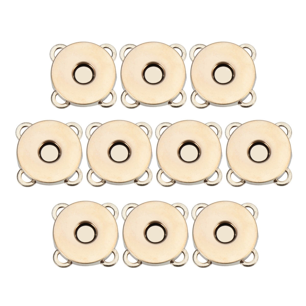 10pcs 18mm Magnetic Snap Button Clasps Plum Blossom Shaped Metal Clap ...