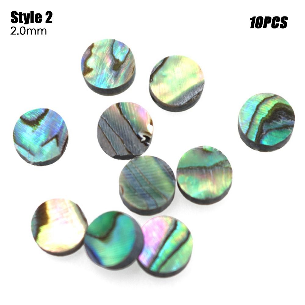 10pcs 2/3/4/5/6*2mm Parts for Ukulele Acoustic Abalone Dots Abalone ...