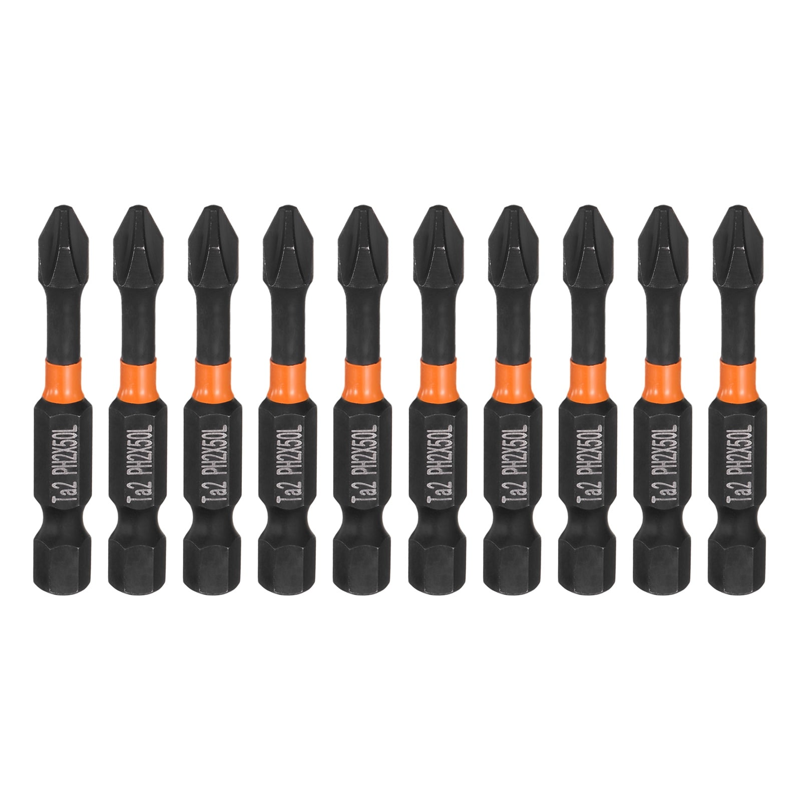 10pcs #2 Phillips Impact Screwdriver Bit PH2 1/4" Hex Shank 2" (50mm ...