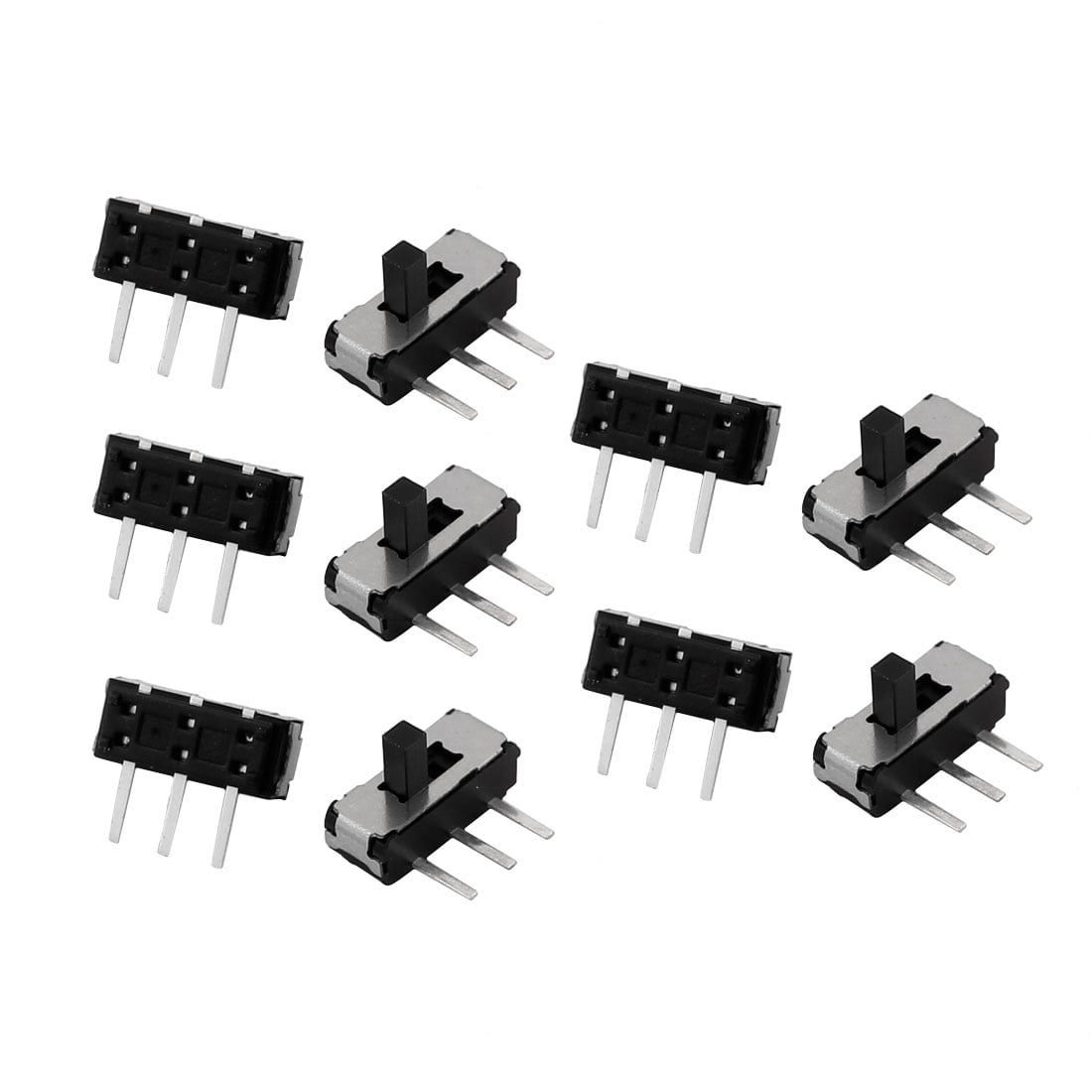 10pcs 2 Position 3P SPDT SMT Self Locking Power Slide Switch 9x3x3mm - Walmart.com