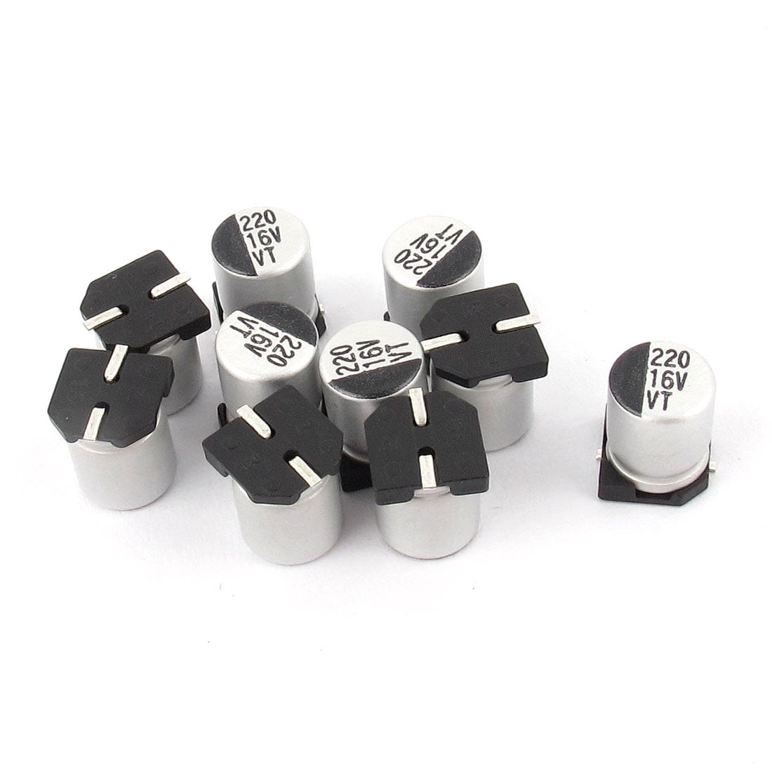 10pcs 220uF 16V SMD Aluminum Electrolytic Capacitors 6mm x 8mm ...