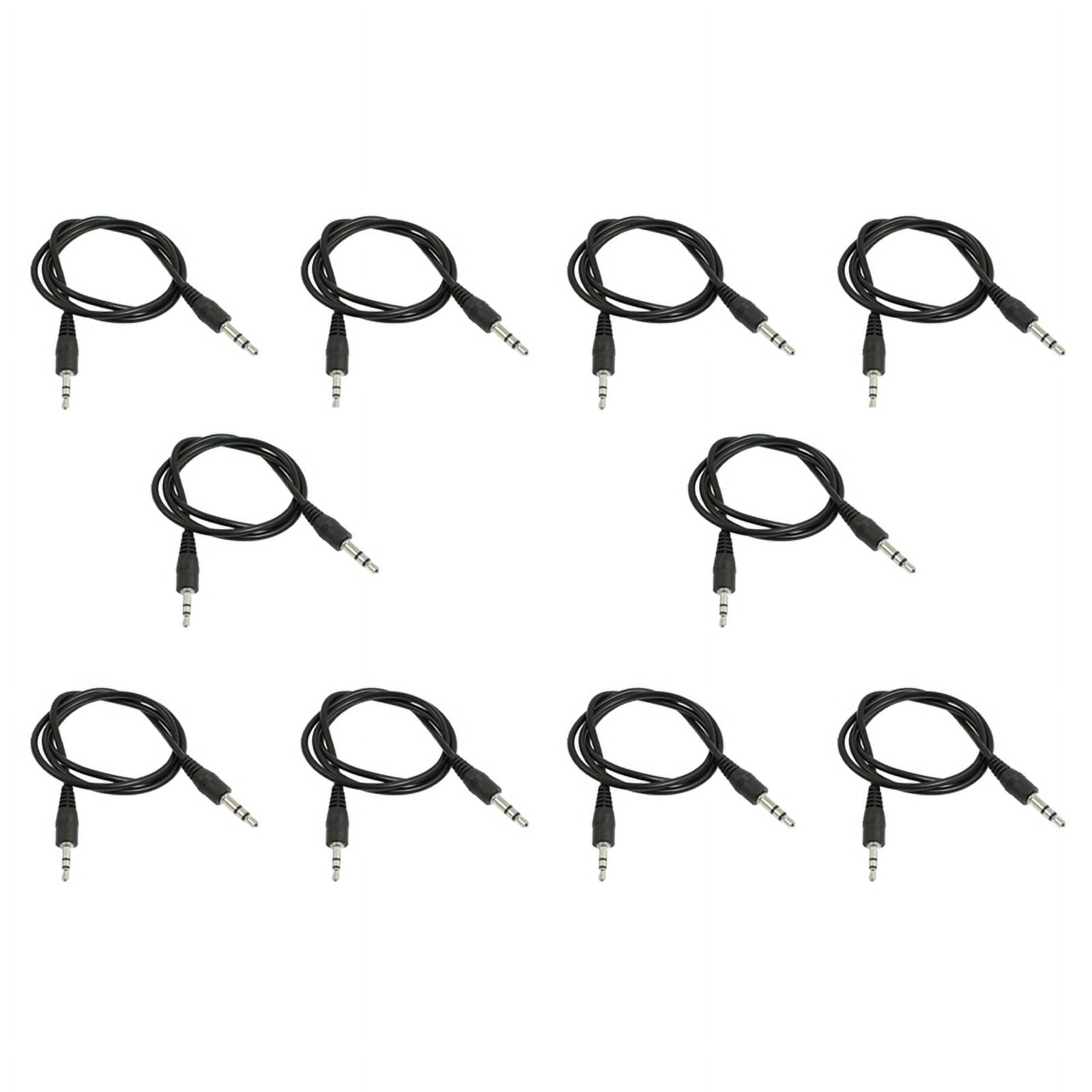 10pcs 23 inch Long 2.5mm Male to 3.5mm Male Audio Adapter Cable ...