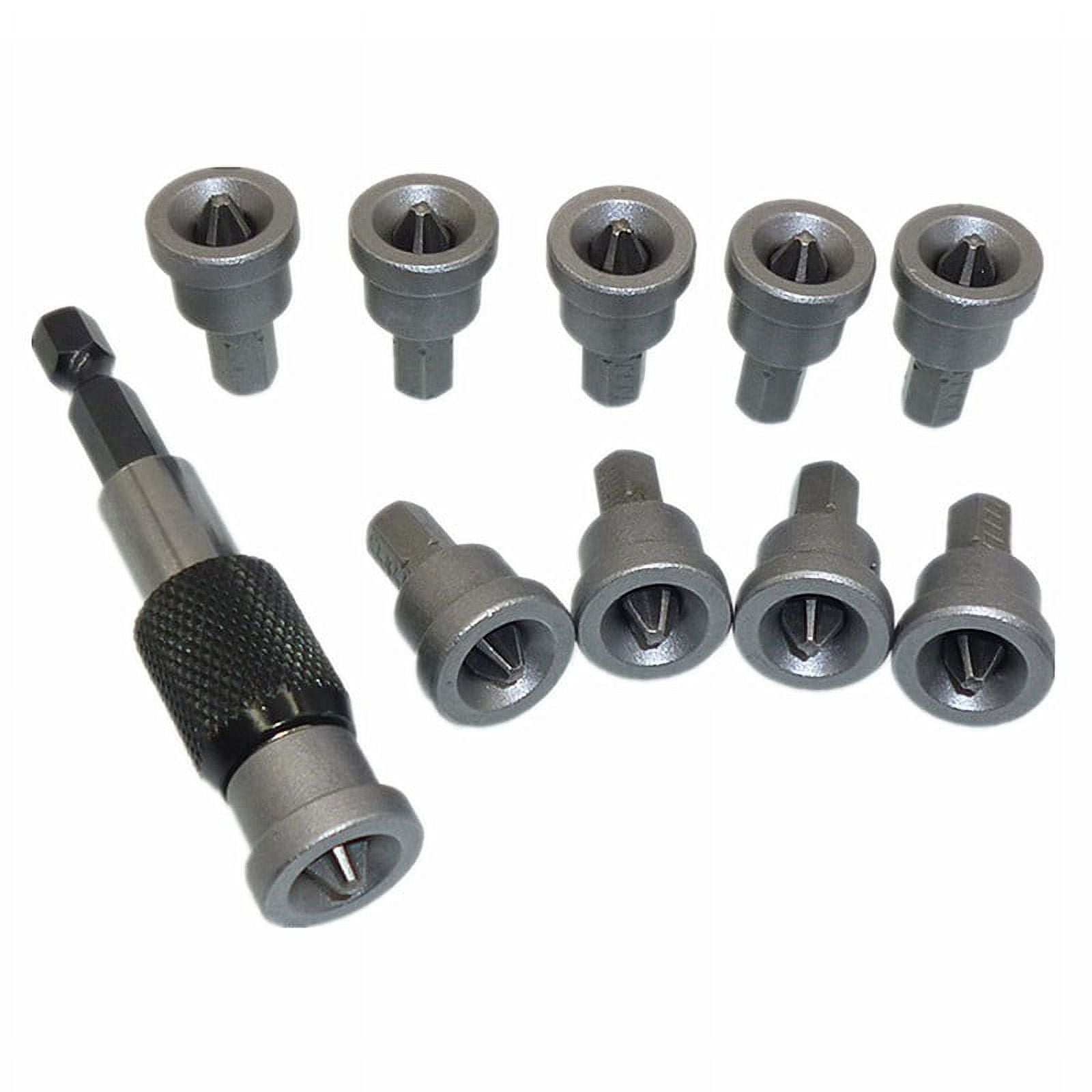 10pcs 25mm Drywall Screw Magnetic Screwdriver Bits & 60mm Holder 1/4 ...