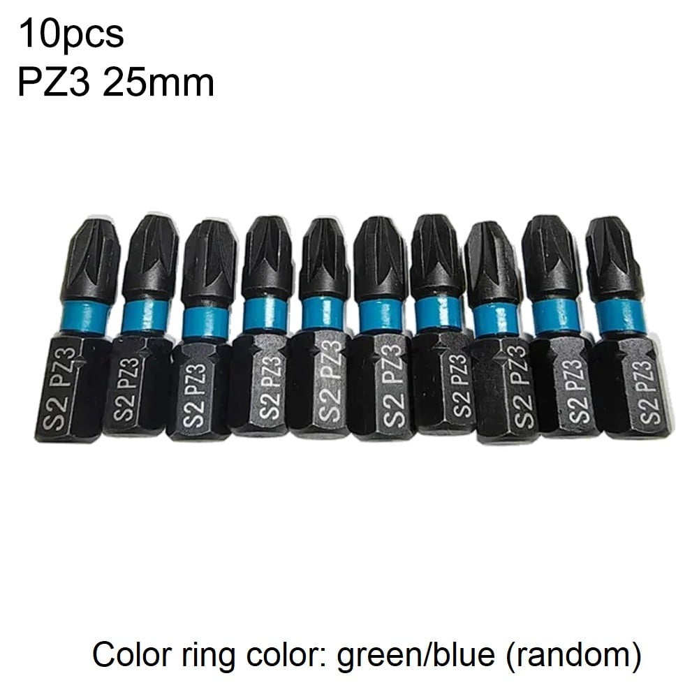 10pcs 25mm Magnetic Electric Screwdriver Bit Magnetic Batch Head Power ...