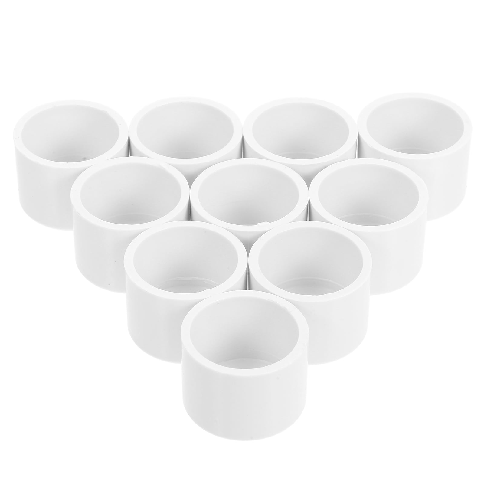 10pcs 25mm PVC Pipe End Cap Fitting Pipe Cap Plug White Pipe Plug ...
