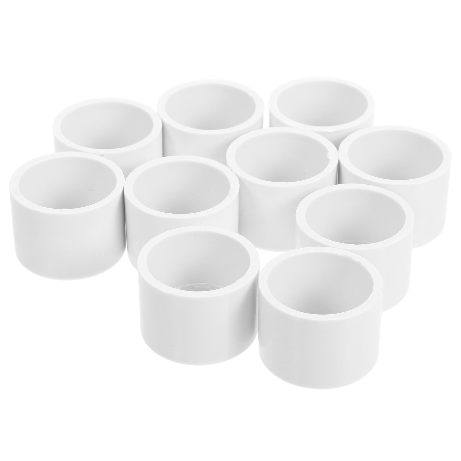 10pcs 25mm PVC Pipe End Cap Plug Adapter Pipe Fitting Socket White ...